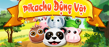 Game Pikachu động vật - Animal Link - Game Vui