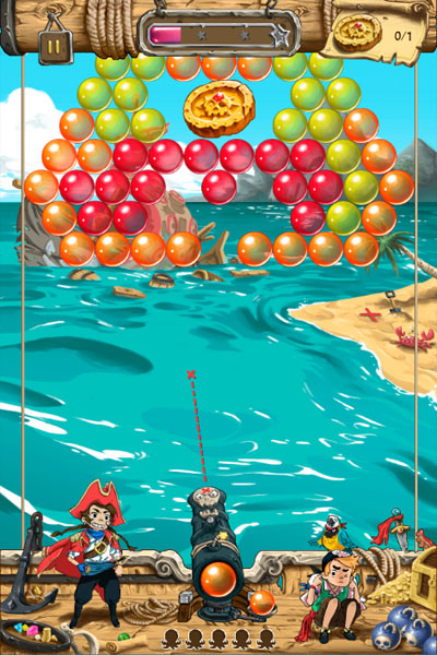Game Cướp biển bắn bóng 2 - Sea Bubble Pirates - Game Vui
