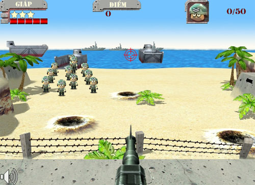 Game Beach Head - Thiện xạ bãi biển - Game Vui