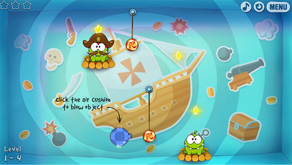 Game Cut The Rope: Time Travel - Game Vui
