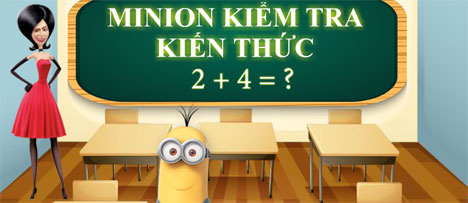 Game Minion kiểm tra kiến thức - Minion School Test - Game Vui