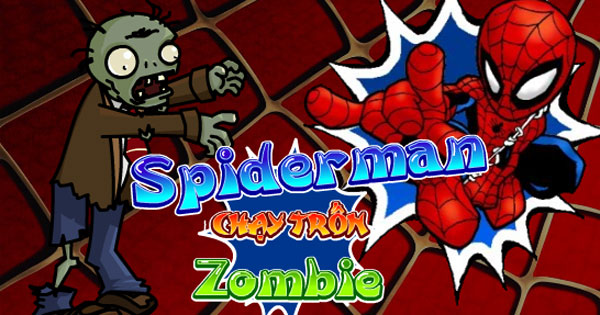 Game Spiderman chạy trốn Zombie - Spiderman Zombie Run - Game Vui