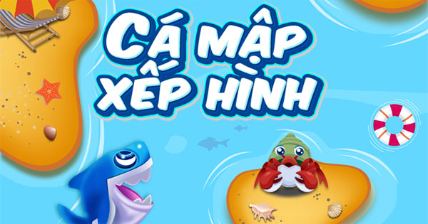 Game Cá mập xếp hình - Shark Dash - Game Vui