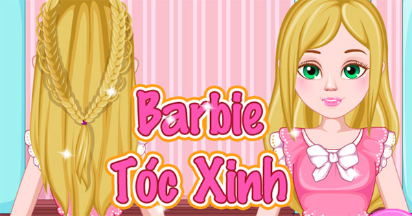Game Barbie Tóc Xinh Barbie Hair Design Game Vui