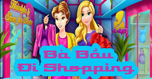 Game Bà bầu đi shopping - Rapunzel and Belle shopping - Game Vui