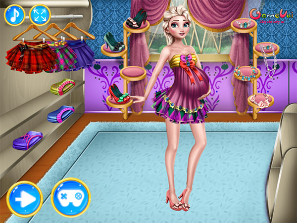 Game Bà bầu Elsa - Mommy Eliza Special Day - Game Vui