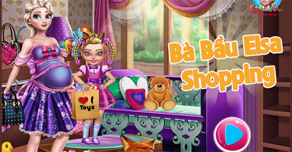 Game Bà bầu Elsa Shopping - Mommy Eliza Baby Shopping - Game Vui