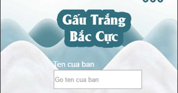 Game Gấu trắng Bắc cực - Brice - Game Vui