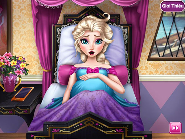 Game Elsa sinh em bé - Frozen Elsa Birth Caring - Game Vui