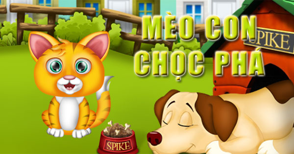 Game Mèo con chọc phá - Naughty Kitty Slacking - Game Vui