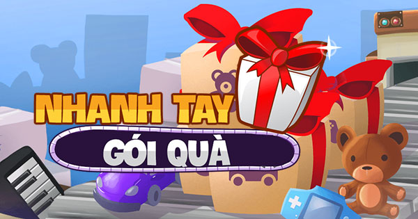 Game Nhanh tay gói quà - Pack the prize - Game Vui
