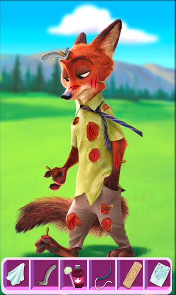 Game Zootopia trị thương - Zootopia Nick Doctor - Game Vui