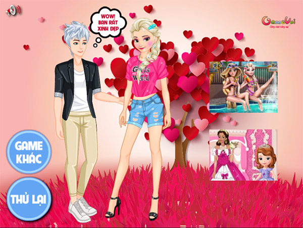 Game Elsa hẹn hò - Elsa Hot Date - Game Vui