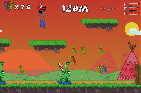 Game Chạy trốn bò rừng - Apachiri Run - Game Vui