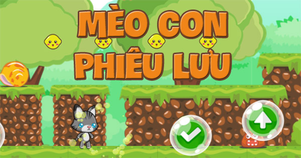 Game Mèo con phiêu lưu - Game Vui