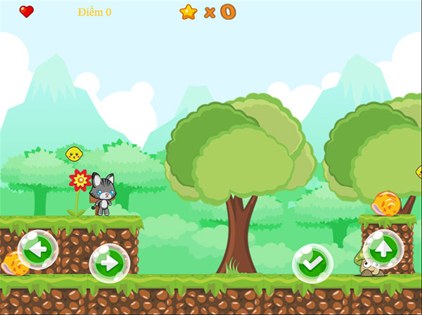 Game Mèo con phiêu lưu - Game Vui