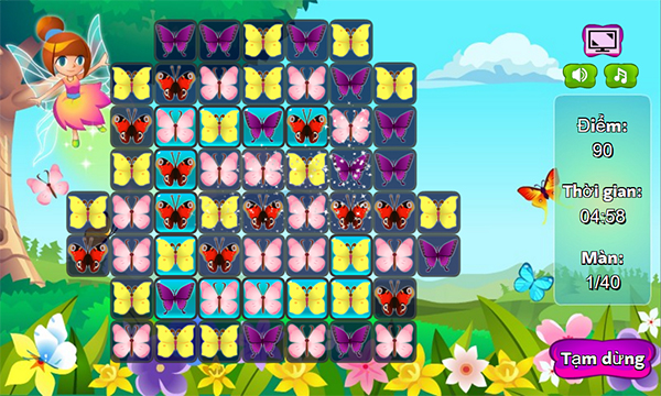 Game Xếp hình bướm - Game Vui