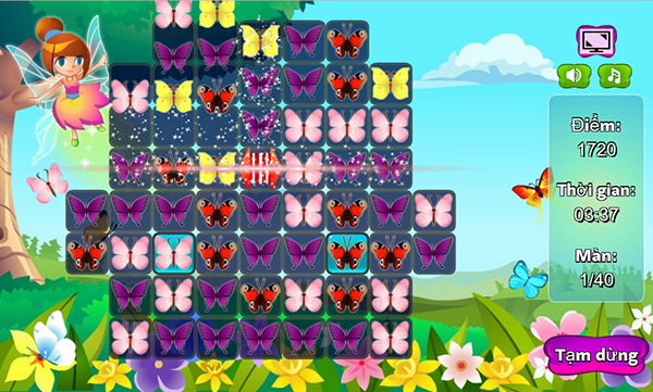 Game Xếp hình bướm - Game Vui