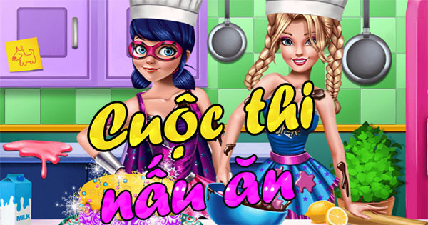 Game Cuộc thi nấu ăn - Super Hero Cooking Contest - Game Vui