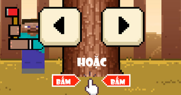 Game TimberCraft chặt cây - TimberCraft - Game Vui