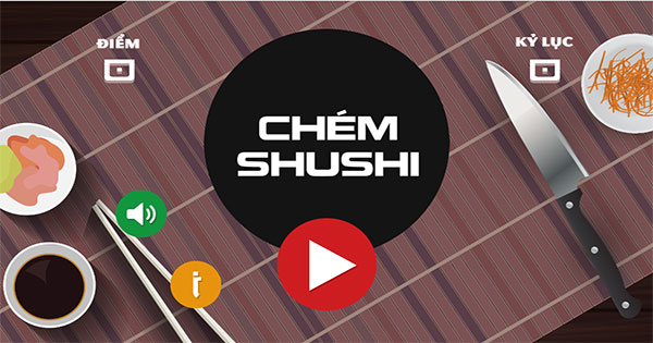 Game Chém sushi - Sushi Ninja - Game Vui