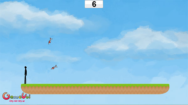 Game Người que tránh tên lửa - Rocket Strike - Game Vui