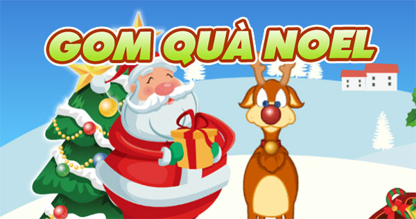 Game Gom quà Noel - Run Rudolph Run - Game Vui