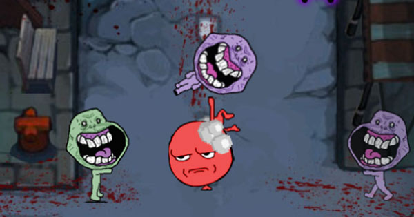 Game Mặt thộn đánh Zombie - Trollface vs Zombies - Game Vui