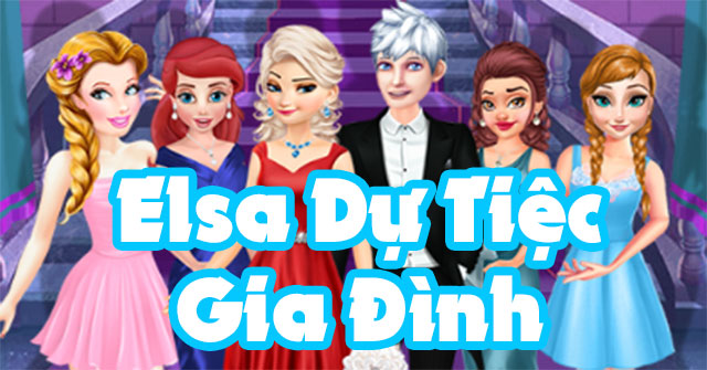 Game Elsa dự tiệc gia đình - Game Vui