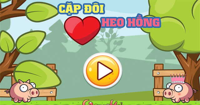 Game Cặp đôi heo hồng - Game Vui