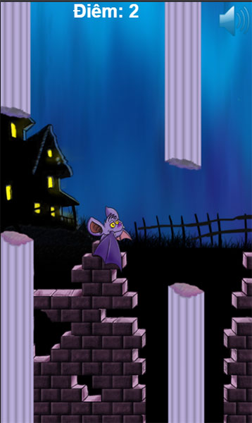 Game Flappy Bat - Flappy Cave Bat - Game Vui