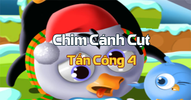 Game Chim cánh cụt tấn công 4 - Pingu Friends - Game Vui