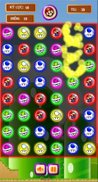 Game Mario xếp nấm - Game Vui