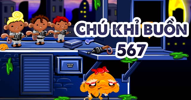 Game Chú khỉ buồn 567 - Biệt đội săn ma Monkey Busters - Game Vui