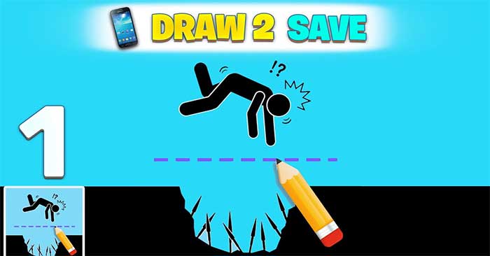 Cách chơi game Người que lâm nguy - Draw 2 Save - GameVui.vn
