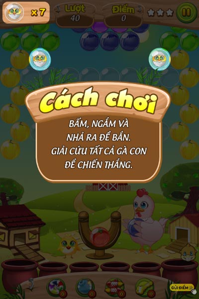 Game Gà bắn bóng - Game Vui