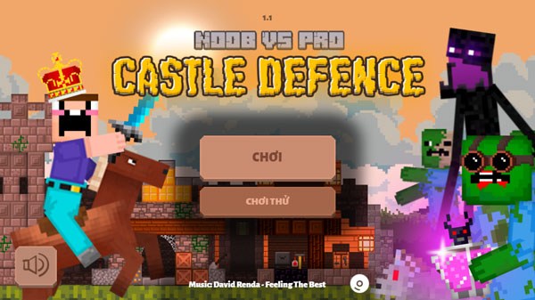 Game Noob vs Pro phòng thủ - Game Vui