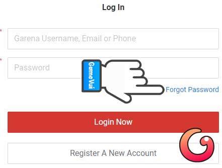 3 cách lấy lại mật khẩu Garena khi chẳng may quên - GameVui.vn