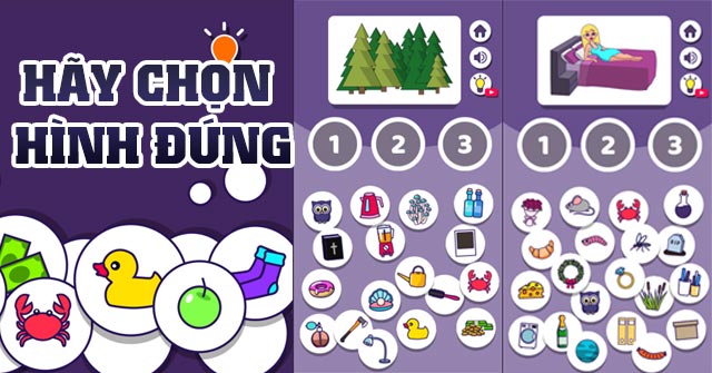 Game Hãy chọn hình đúng - Game Vui
