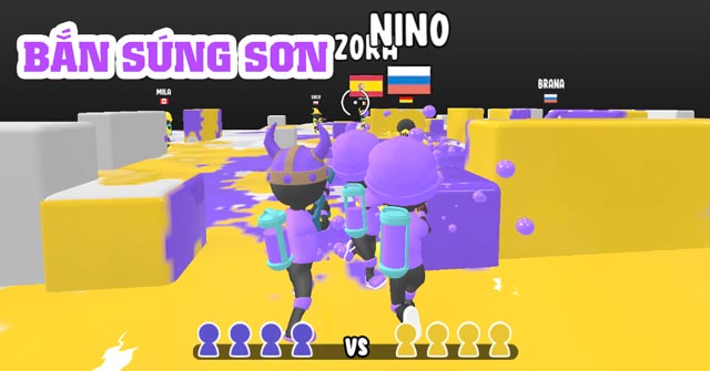 Game Bắn súng sơn - Game Vui