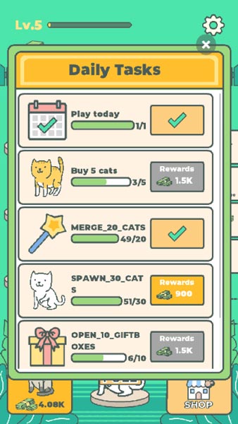 Game Hợp nhất Mèo - Game Vui