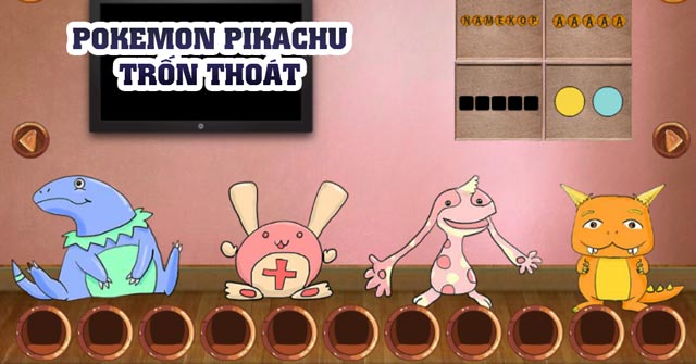 Game Pokemon Pikachu trốn thoát - Game Vui