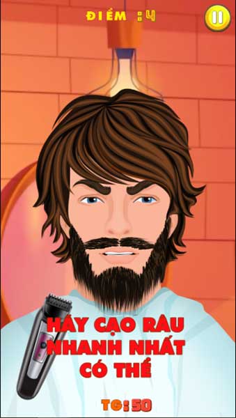 Game Cạo râu - Game Vui