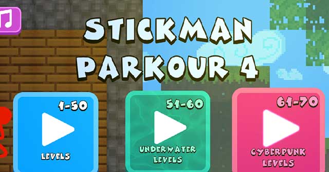 Game Stickman Parkour 4 - Game Vui
