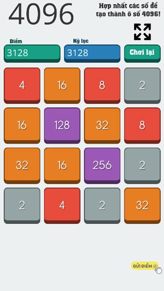 Game 4096 - Game Vui
