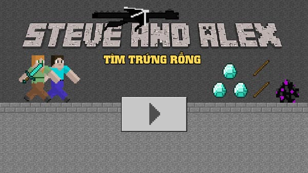 Game Steve và Alex tim trứng rồng - Game Vui