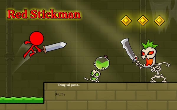 Game Red Stickman phiêu lưu - Game Vui