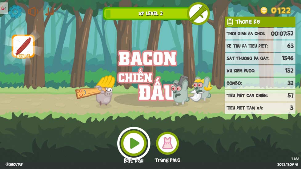 Game Bacon chiến đấu - Game Vui