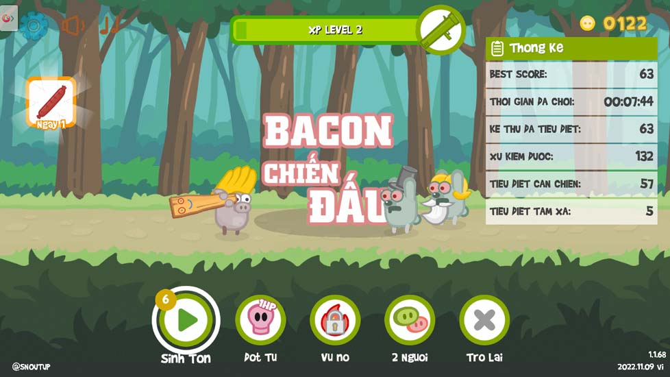 Game Bacon chiến đấu - Game Vui