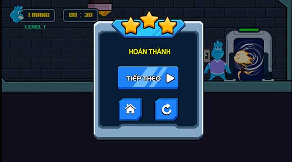 Game Lửa và Nước phiêu lưu - Game Vui